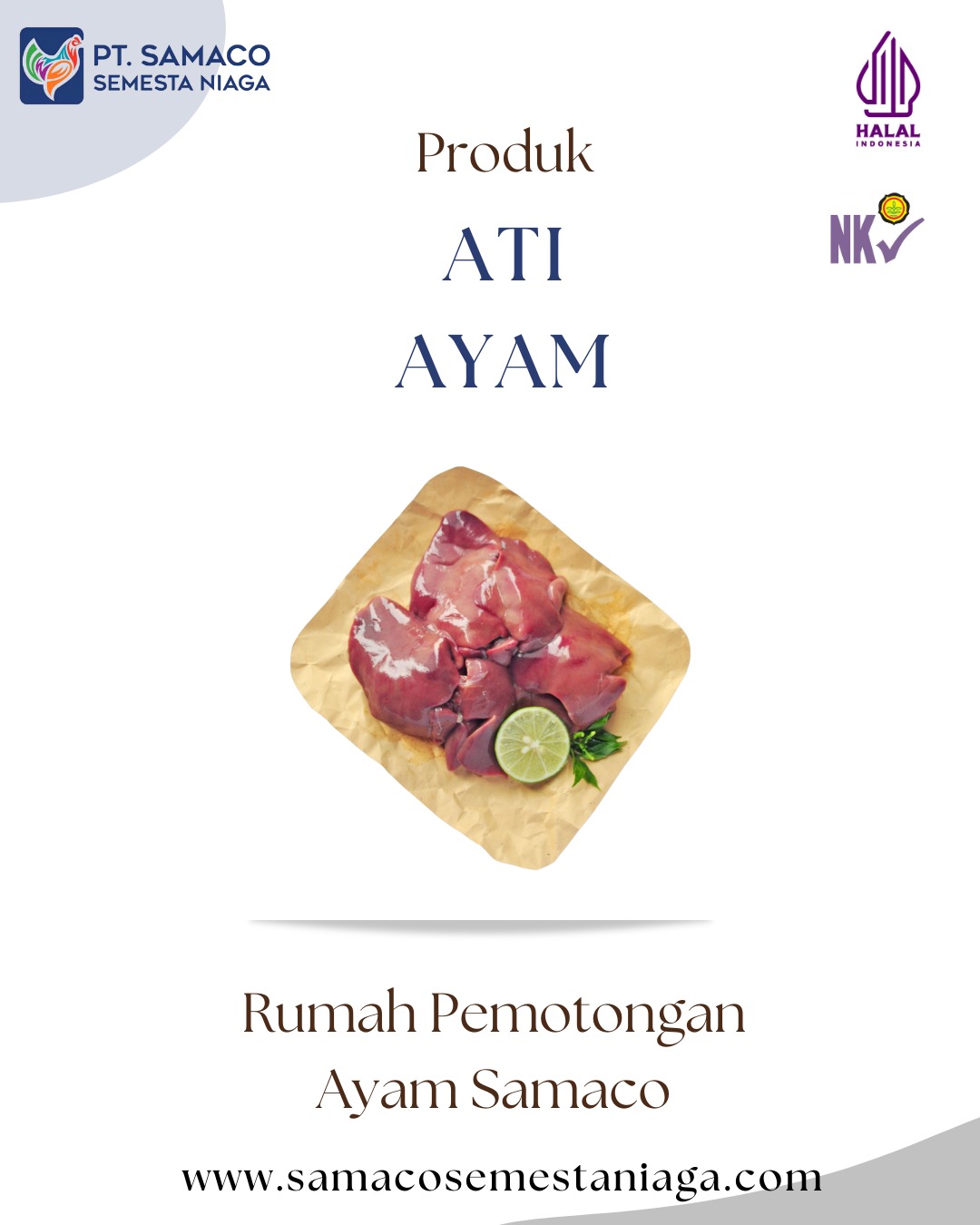 Produk Ayam Samaco - Ati Ampela Ayam - PT Samaco Semesta Niaga